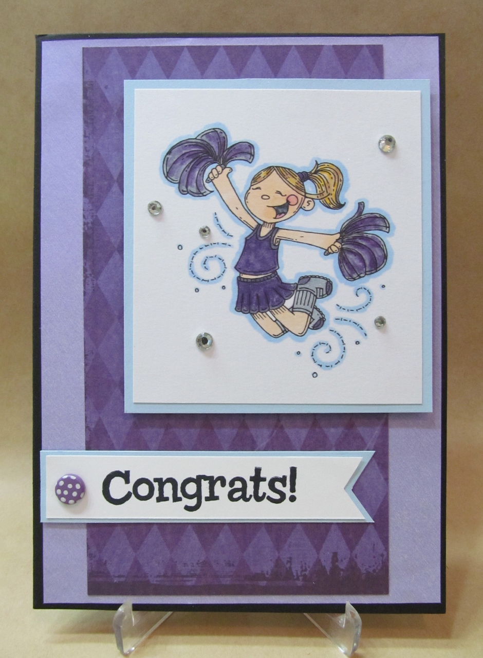 Savvy Handmade Cards: Cheer Girl Congrats Card