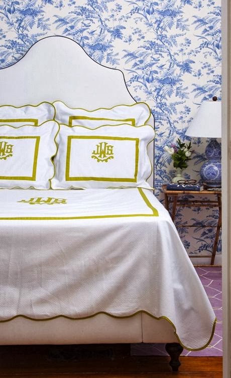 Metropolitan Musings: Monogrammed Bedding