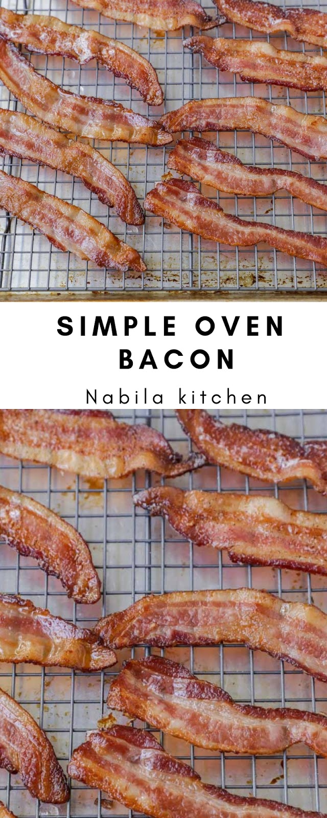 Simple Oven Bacon Recipe - Nabila Kitchen