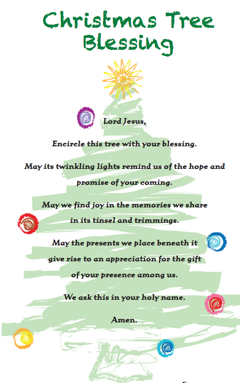 St. Mary's Faith Formation Program: Christmas Tree Blessing
