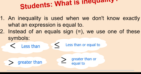 Mastering Olympiad Mathematics: Slideshow 2: What is Inequality? Why do ...