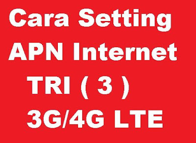 Cara Setting APN Internet Jaringan 3G/4G LTE Kartu Tri 3 agar Koneksi ...