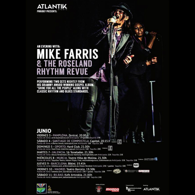 Que viene MIKE FARRIS!!!! - 8 citas - Gira 2016