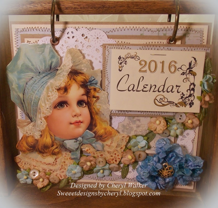Sweeet Designs By Cheryl: Victorian /Shabby Chic Calendar 2016