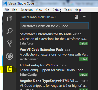 Visual Studio Code Setup for Salesforce