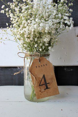 Spring Wedding Fever: Table Numbers and Decor