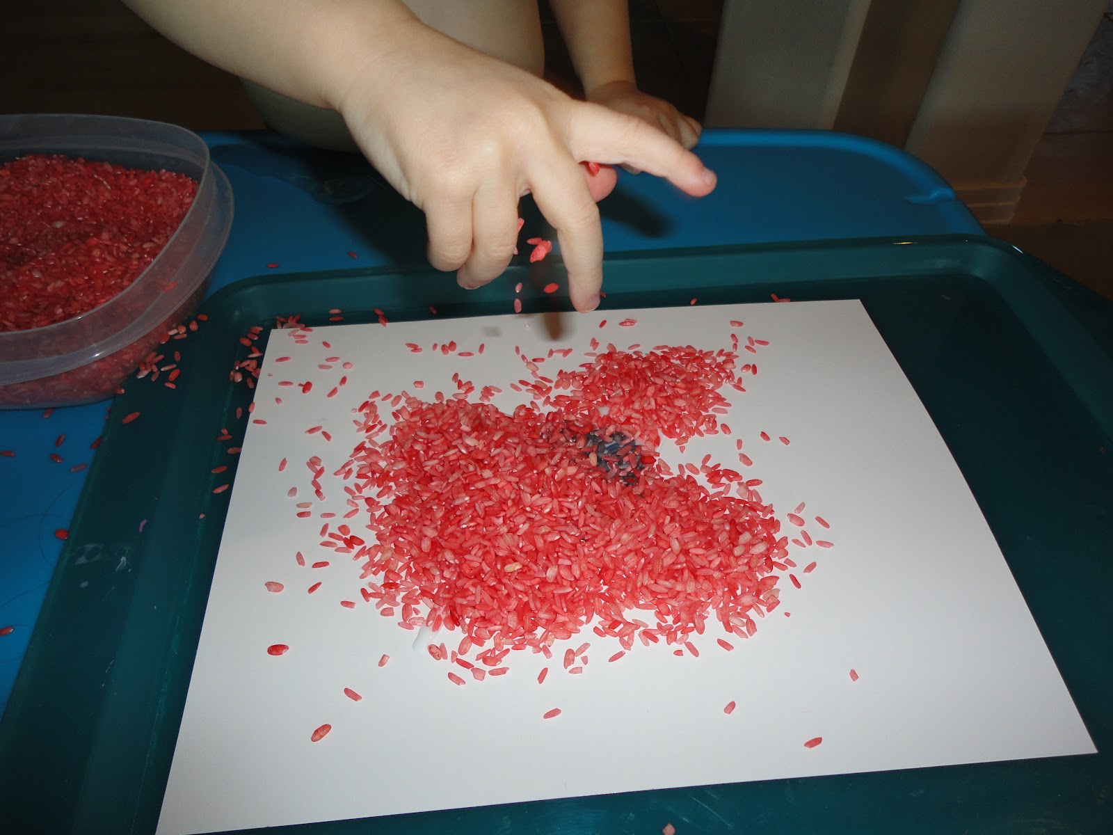 Learners in Bloom: Art project: Colored Rice Mosaic