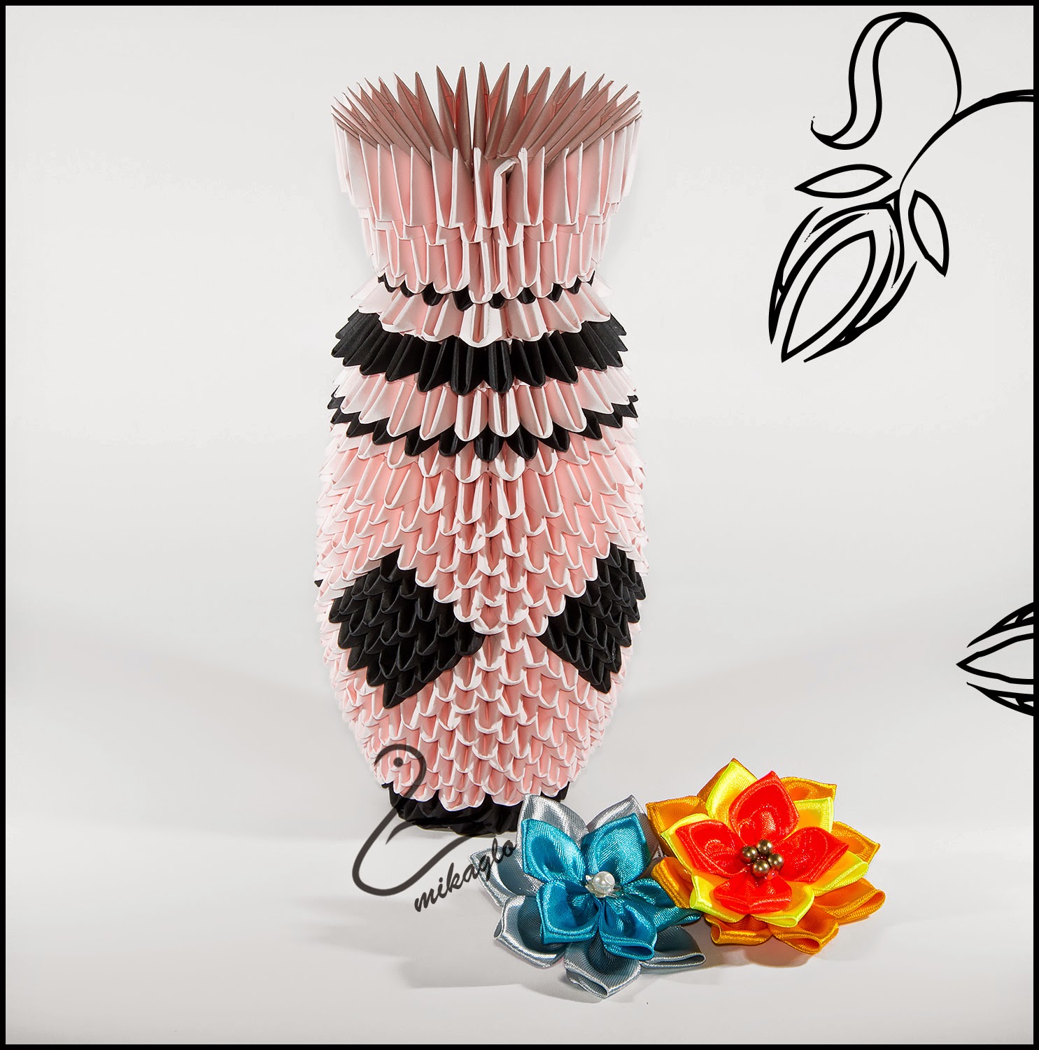 Origami 3d Mikaglo 33 Wazon Z Origami Modu owego 3d Origami Vase Origami 3d Mikaglo 33 Wazon Z Origami Modu owego 3d Origami Vase