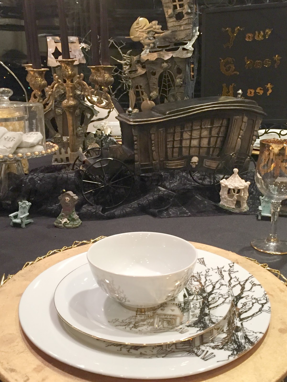 Purple Chocolat Home: Disney's Haunted Mansion Table