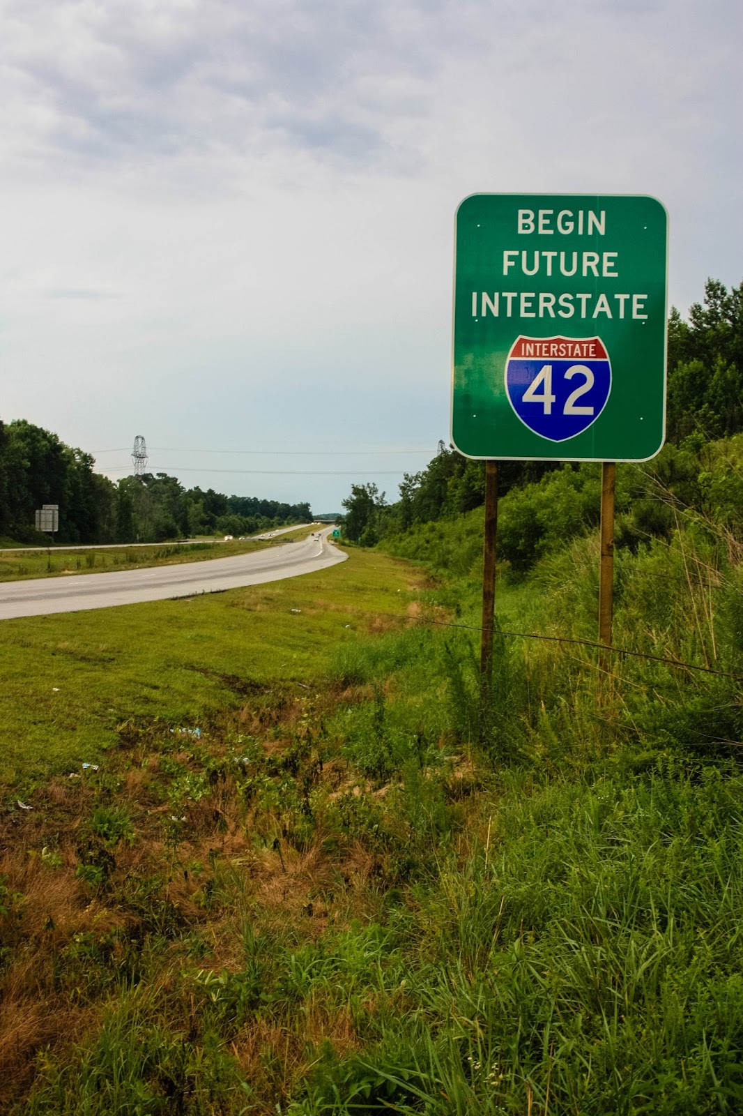 North Carolina's two new future Interstates 42 and 87 - one signed, one ...