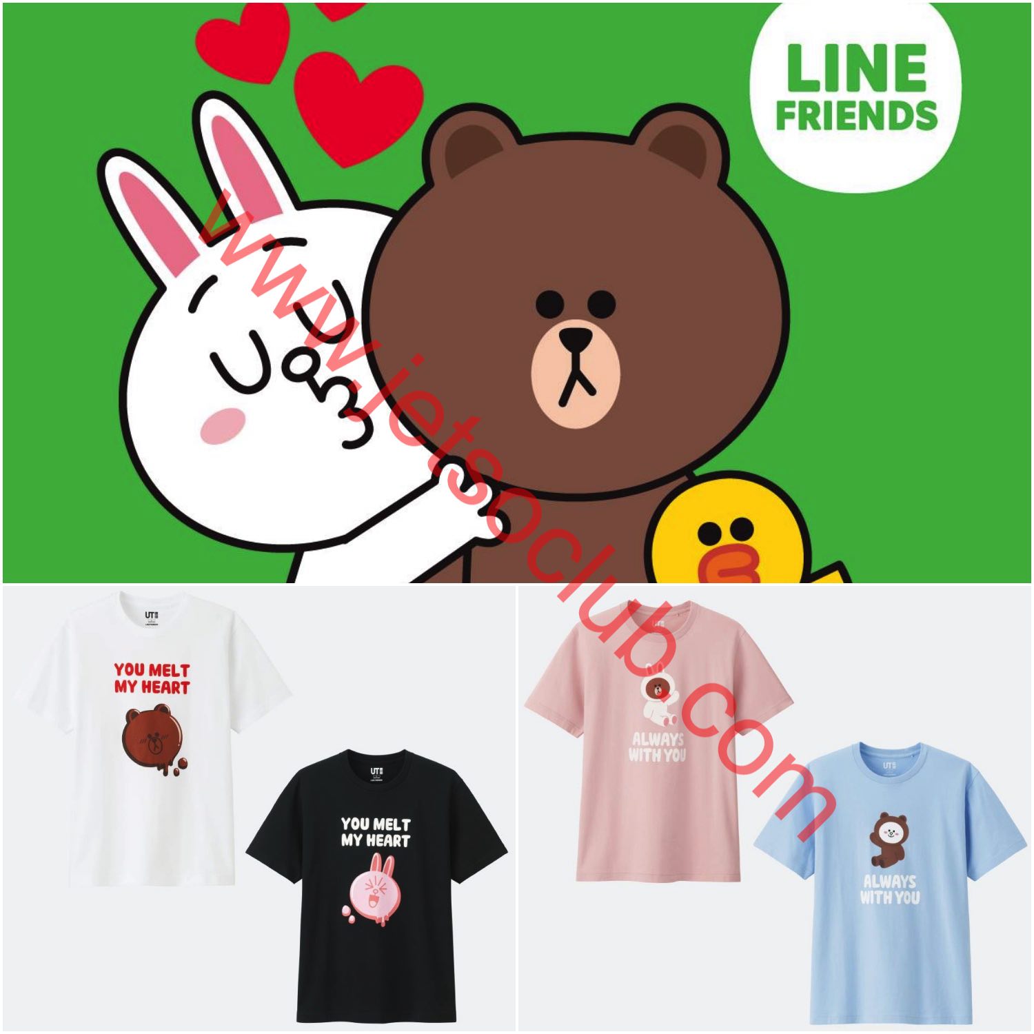 Uniqlo：LINE FRIENDS UT系列 1月28日登場 ( Jetso Club 著數俱樂部 )