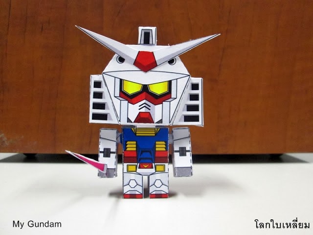 Paper Toy RX-78-2 Gundam - Papercraft4u | Free Papercrafts, Paper Toys ...