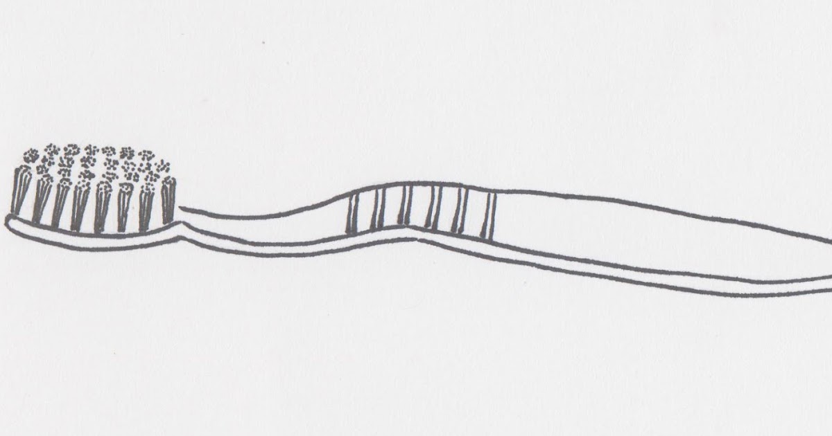 Toothbrush Pencil Drawing