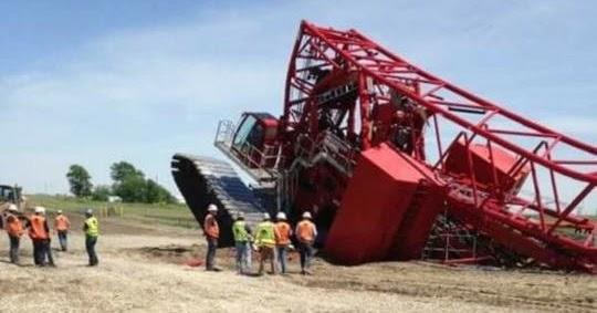 Industrial History: Crane Wrecks in Wind Turbine Farms