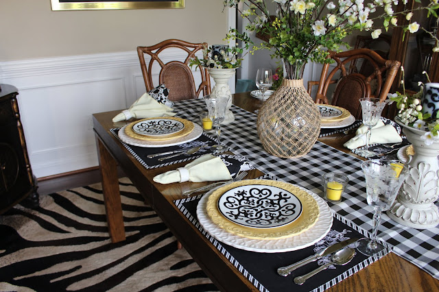 Designs by Pinky: A New Table with a Pop of Color