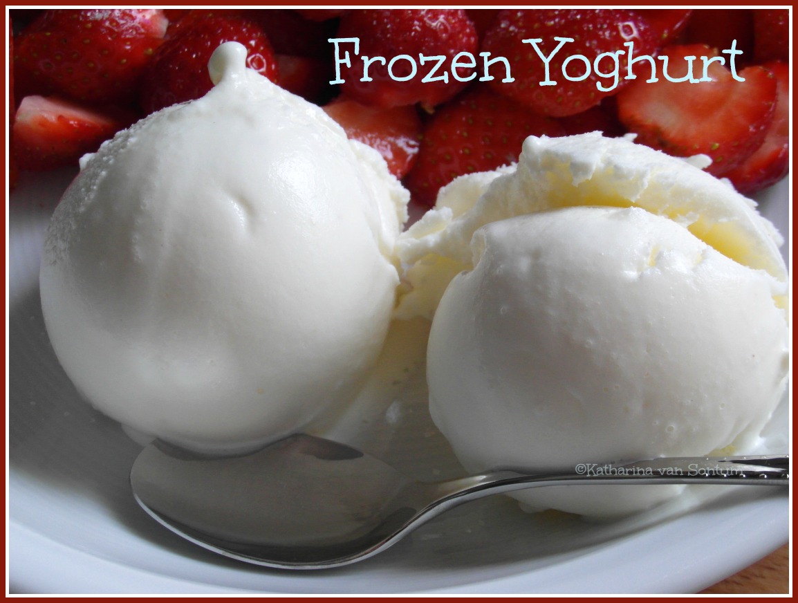 ich hab da mal was ausprobiert: mein "Frozen Yoghurt" Eis