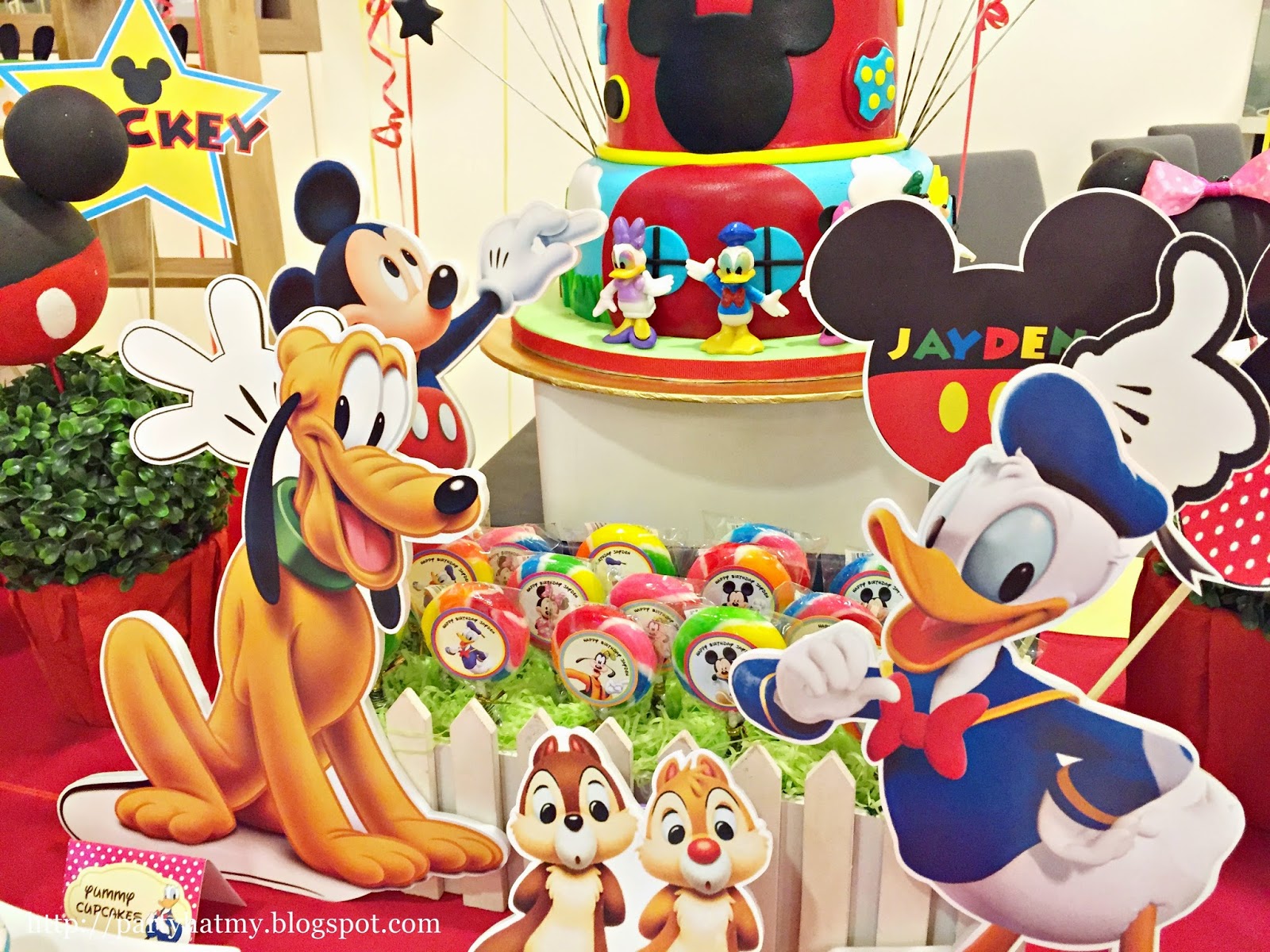 Party Hat: Mickey Mouse Clubhouse Birthday Party for Jayden