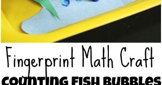 Counting Bubbles Preschool Fish Theme Fingerprint Activity | School ...