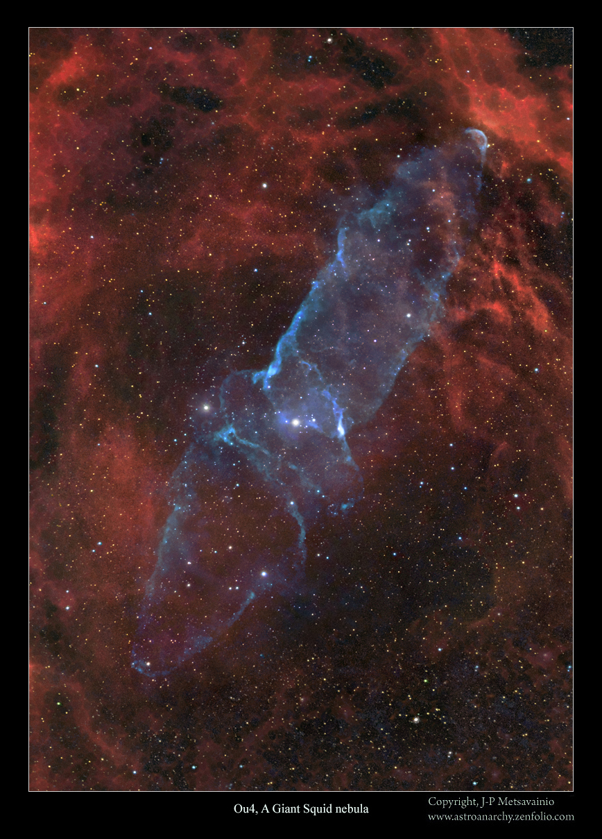 Astro Anarchy: The Giant Cosmic Squid Nebula, Ou4, new compositions