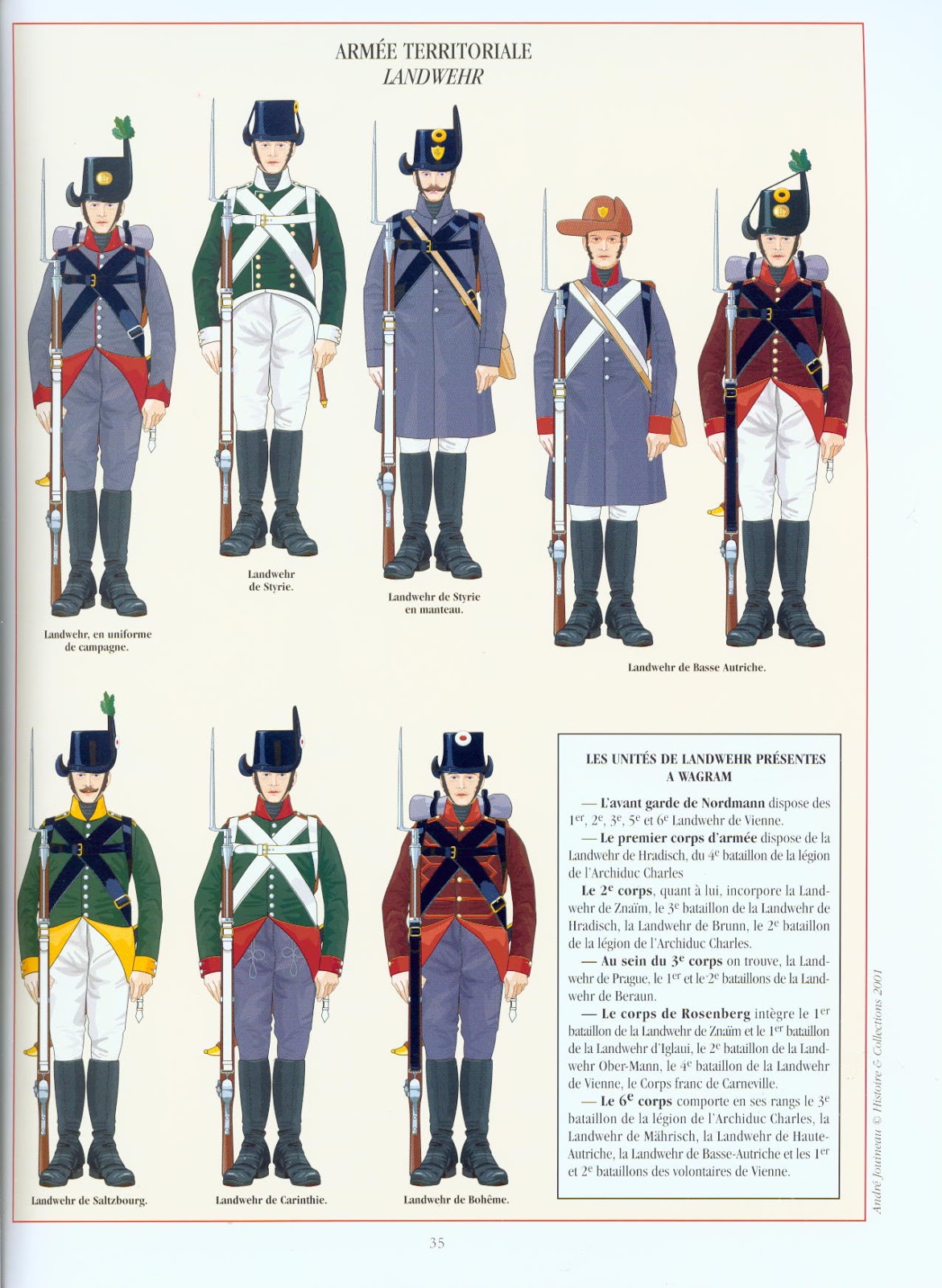 Austria; Landwehr units, 1809 | Uniformi militari, Guerre napoleoniche ...