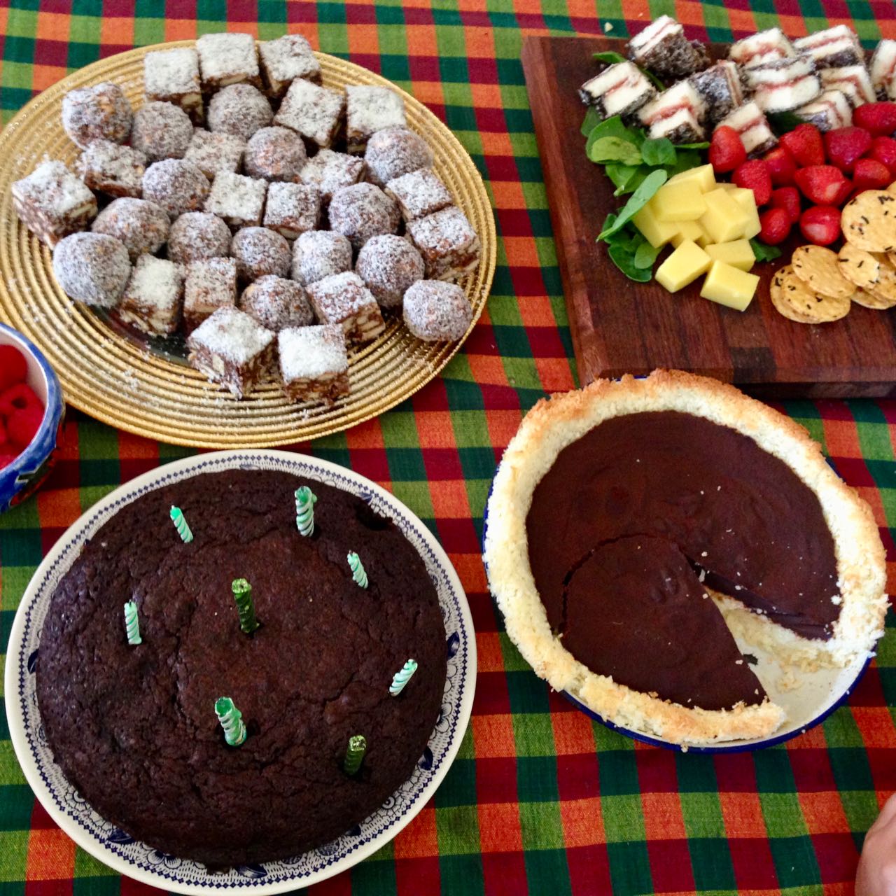 Green Gourmet Giraffe: Celebration food: Fudgy Chocolate Raspberry ...