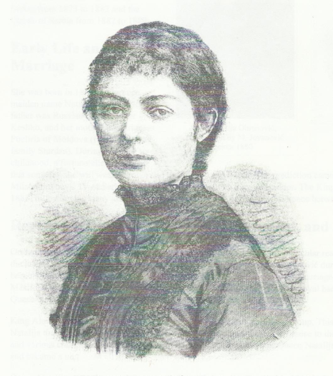 FLORAL DAISY: Queen Natalie of Serbia