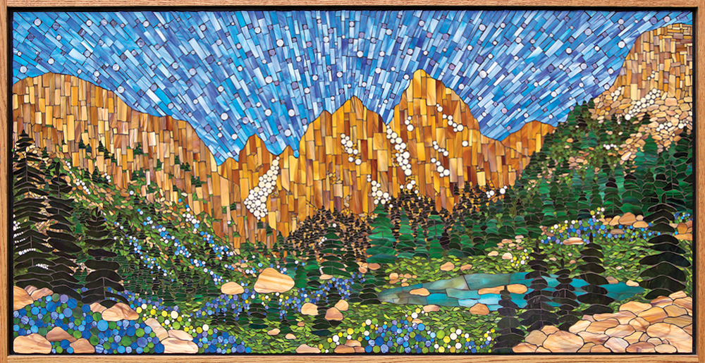 Yellowstone Inspired Glass Mosaic Landscapes