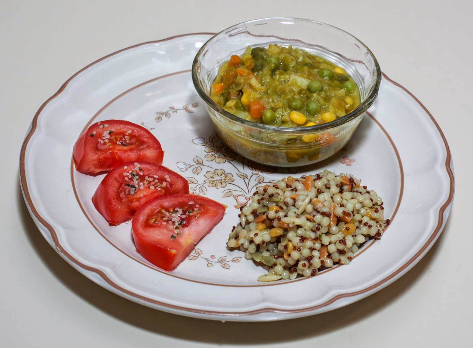 Dinner with Dilip: Green Split Pea Dhal with Mixed Vegetables, Israeli ...