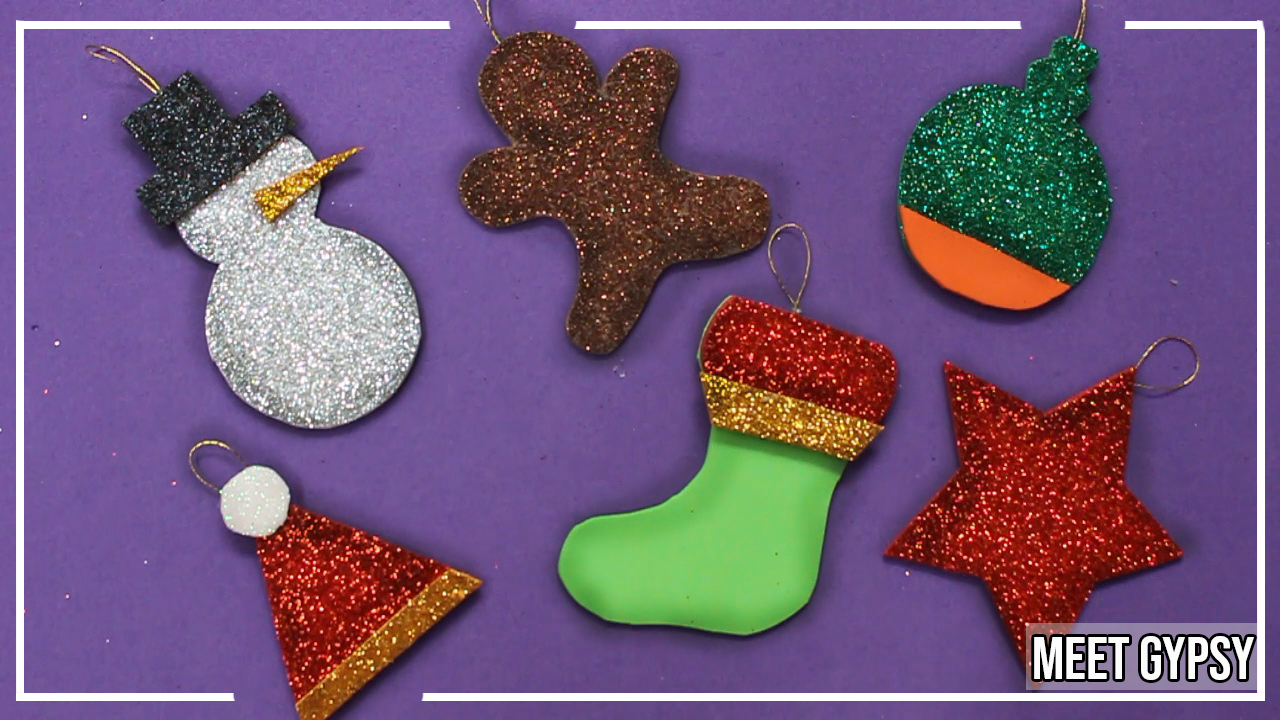 Adorno navidad con goma eva // Adorno Navideño Foami // Foam Christmas ...