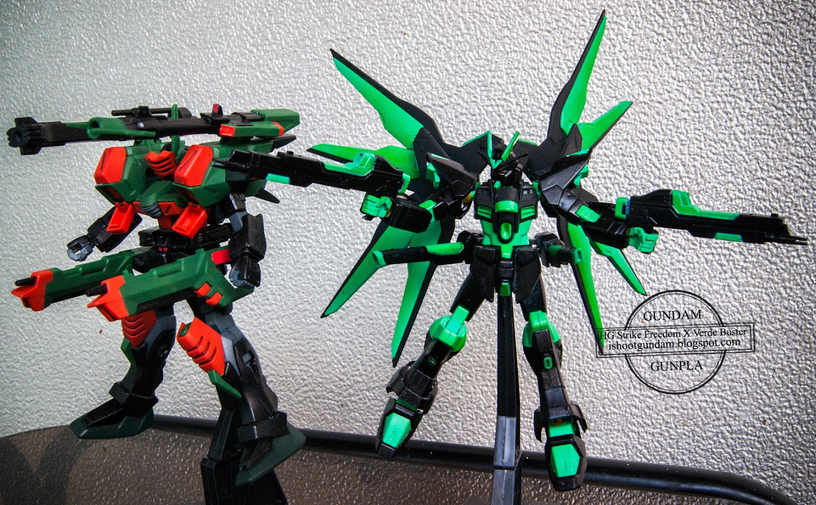 HG Strike Freedom X HG Verde Buster ~ Plamo Hub