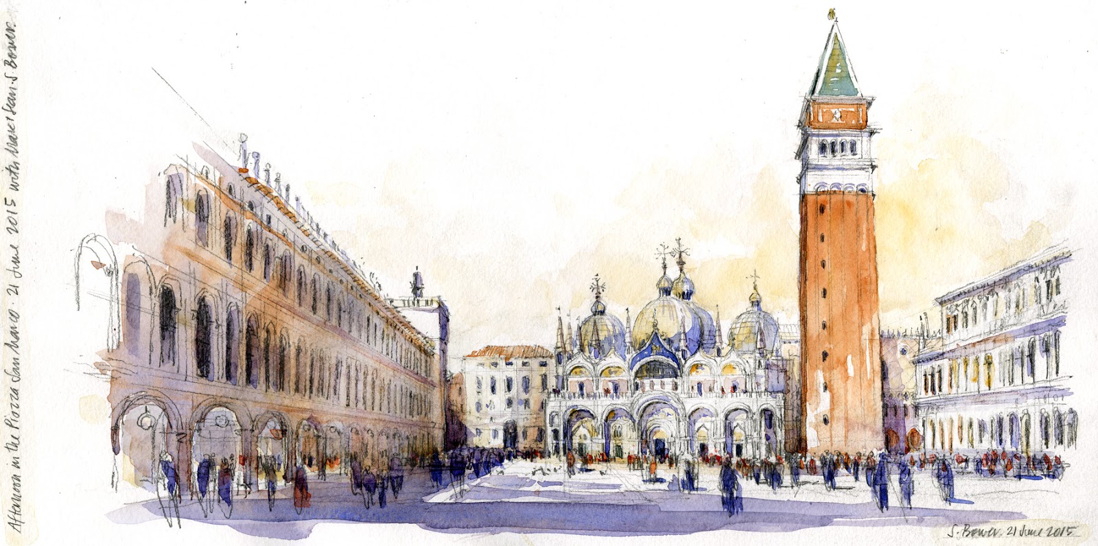 Drawing Perspectives: More from Venice, the Piazza San Marco
