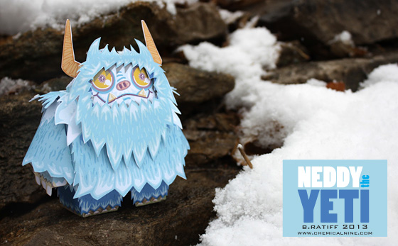 Neddy the Yeti Papercraft | Papercraft Paradise | PaperCrafts | Paper ...