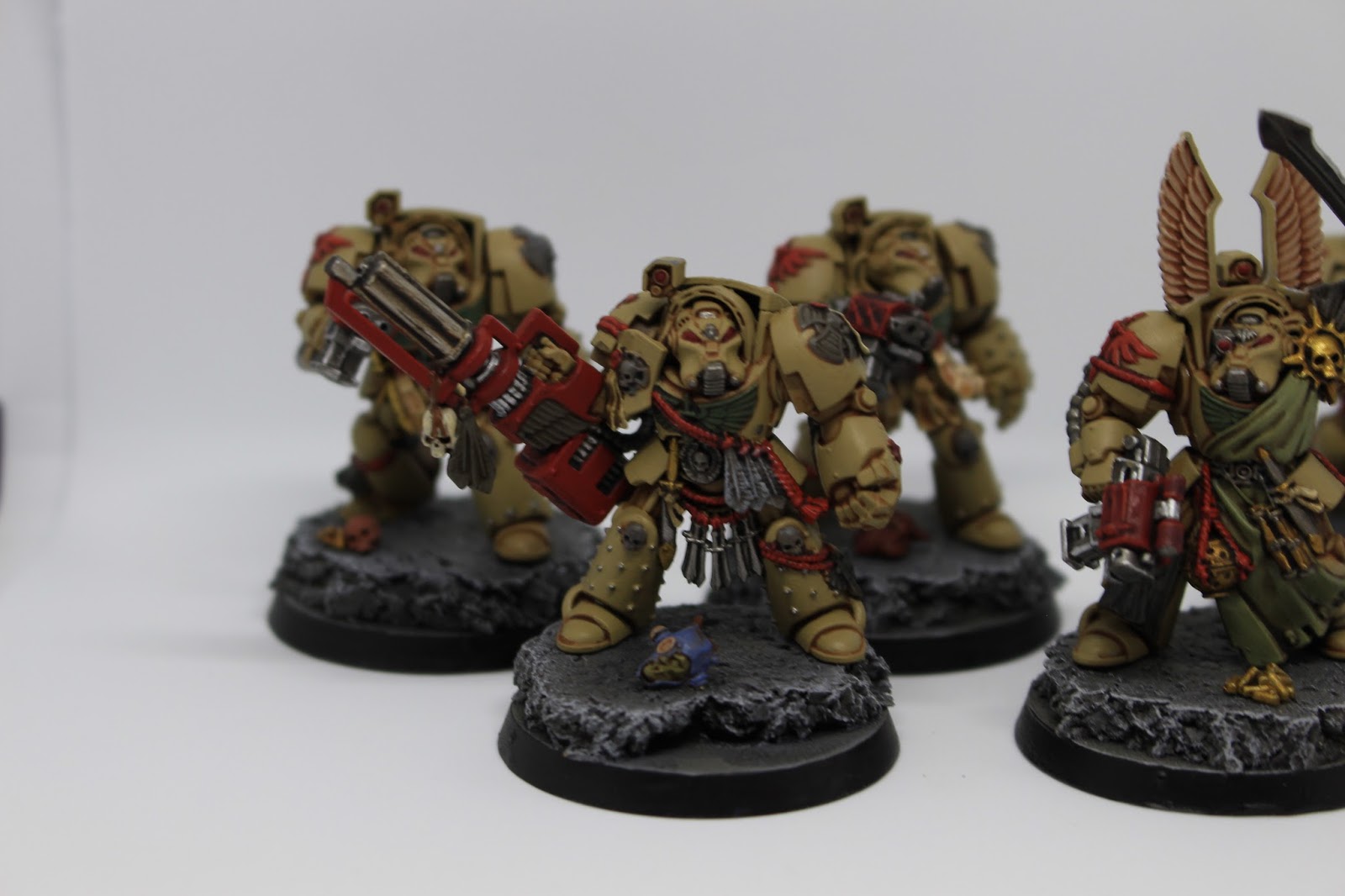 SpungeHammer Painting: Deathwing Terminators unit finished: Hobby Journal