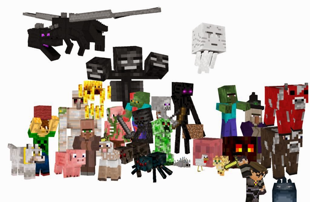 Minecraft 3000: Mobs (short for monsters)