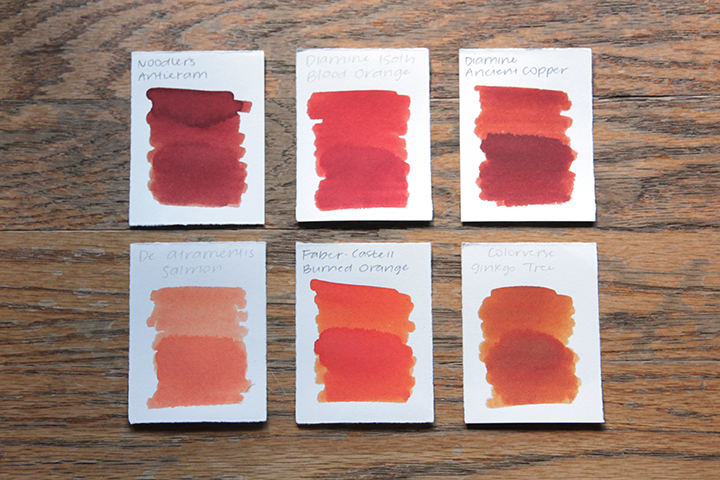review: diamine 150th anniversary blood orange - ink between the teeth