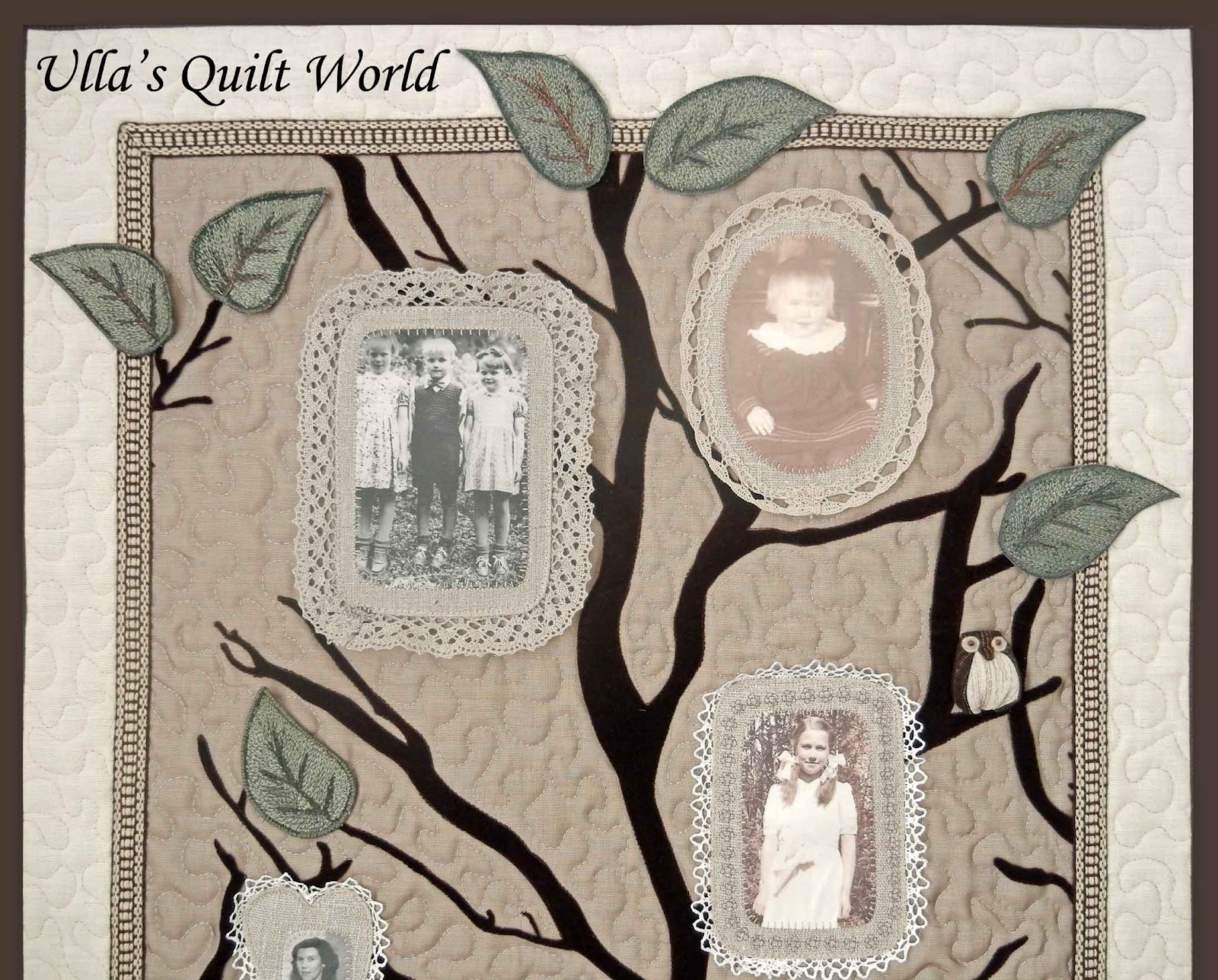 Ulla's Quilt World: Quilted family tree
