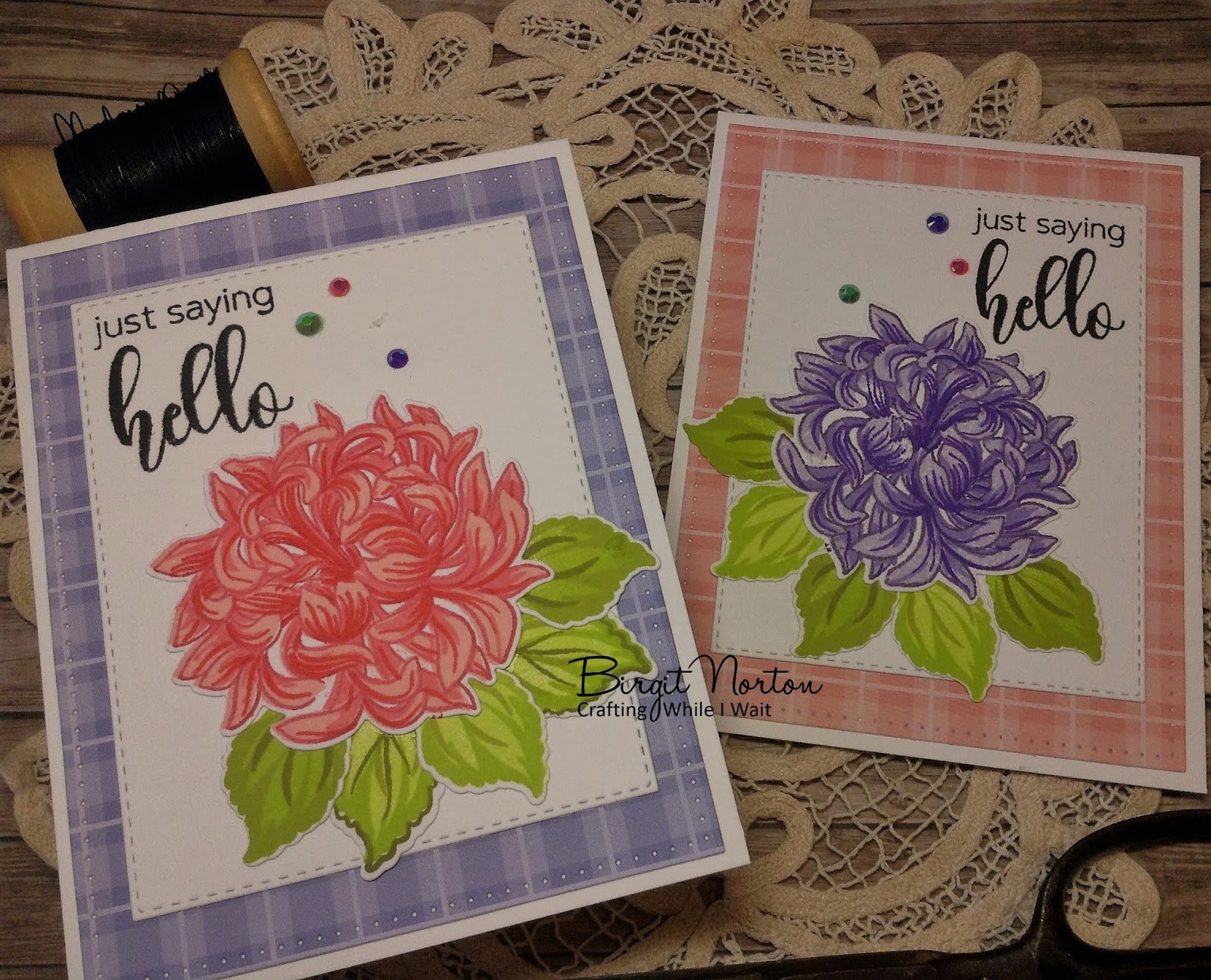 Crafting While I Wait: Perfectly Layered Japanese Mums