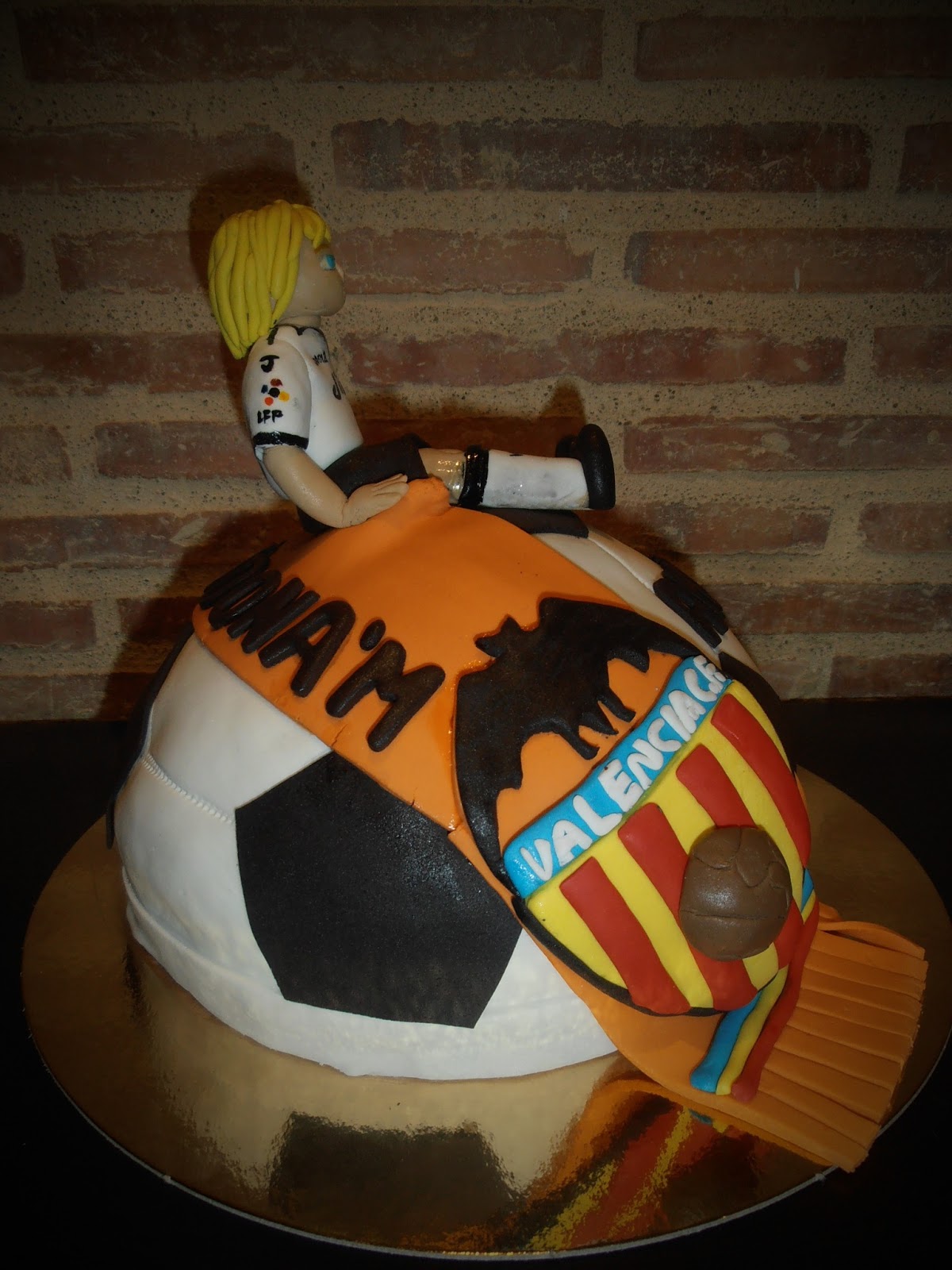 Mi Cookita: TARTA VALENCIA CF