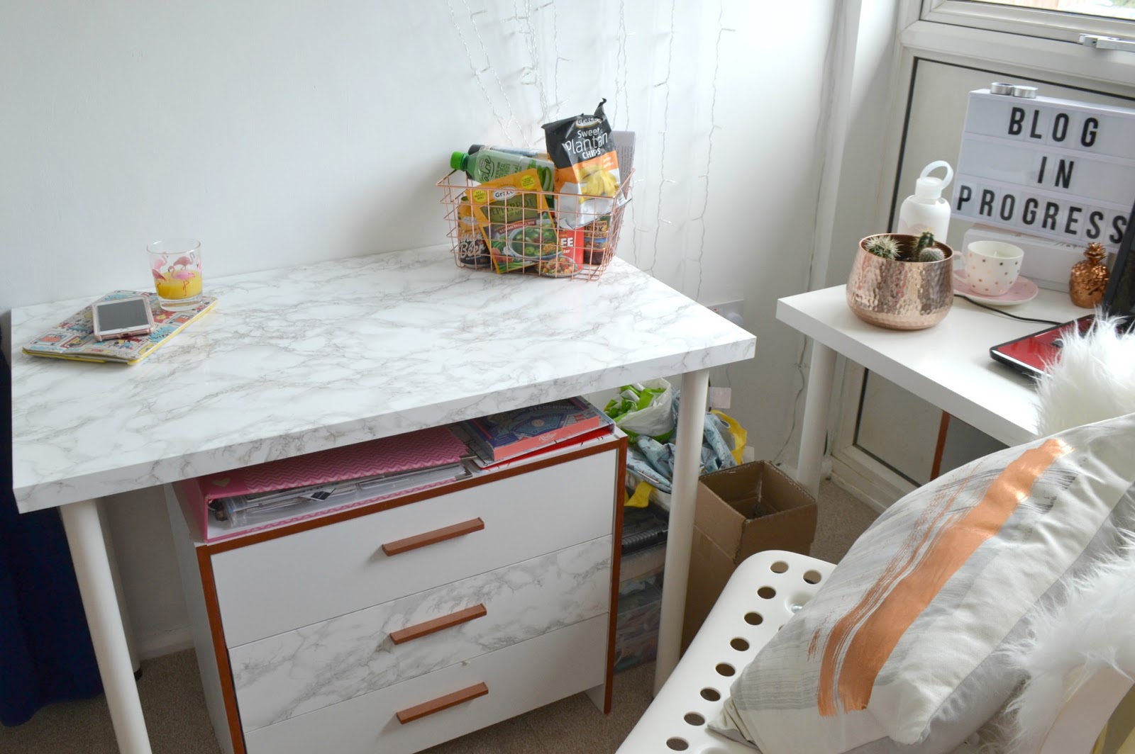 My Office Decor & Styling Fairy Lights | UK Lifestyle and Beauty Blog