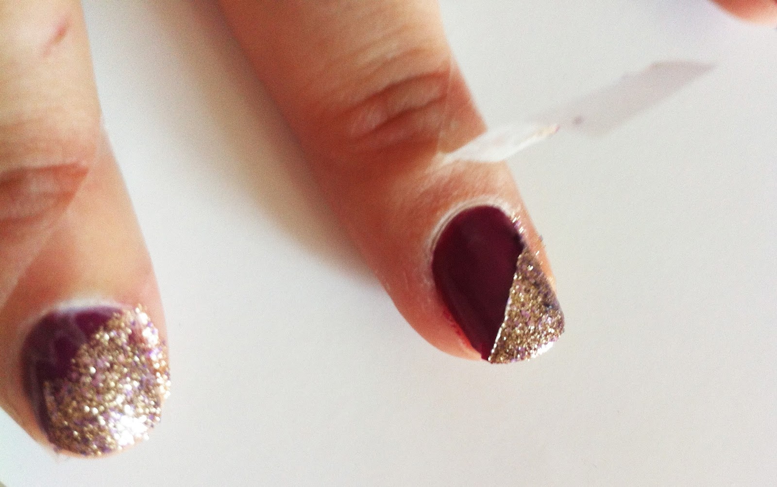 Nail Yourself: Technique: Diagonal 2-tone