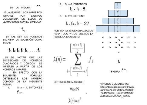 Números Naturales y mas...: UNA FÓRMULA PARA LOS NÚMEROS CÚBICOS
