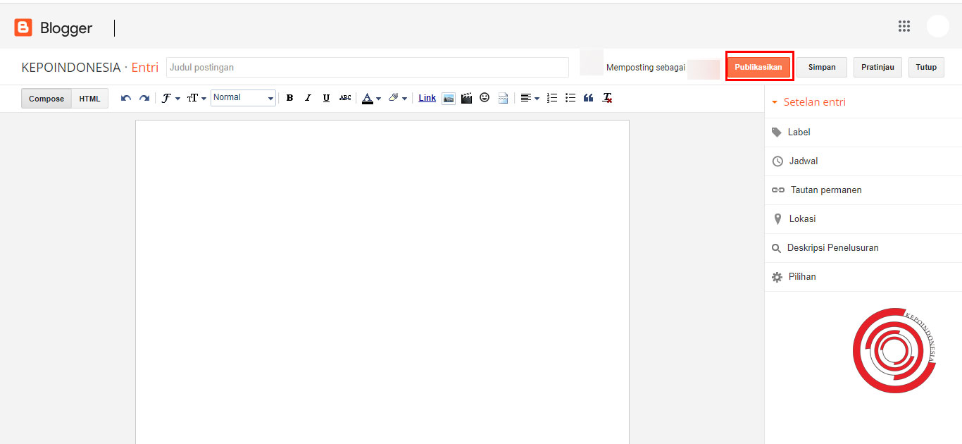 Begini Cara Menambah Postingan di Blog, Jangan Sampai salah - KEPOINDONESIA
