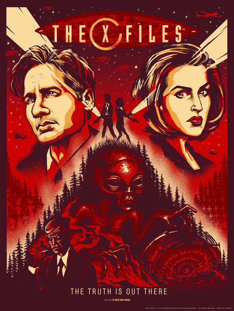 Inside The Rock Poster Frame Blog Crash Site Munk One The X Files Poster