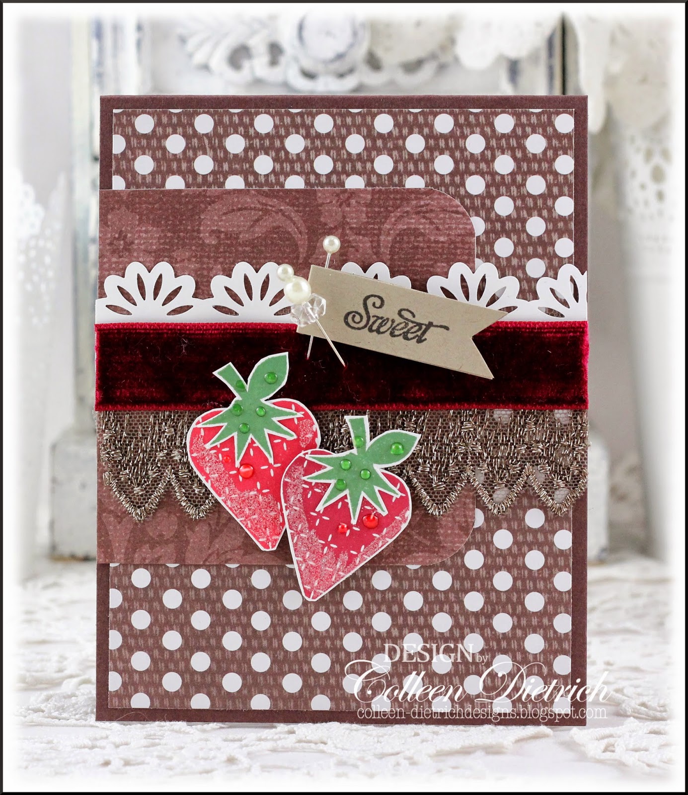 Seize The Sketch #22 - Strawberries & Chocolate | Colleen Dietrich Designs