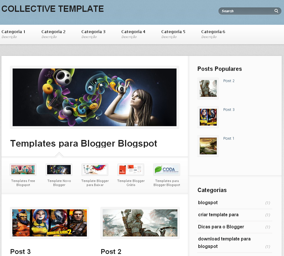 Template para Blogger | Free Blogspot Templates: Template para Blogger ...