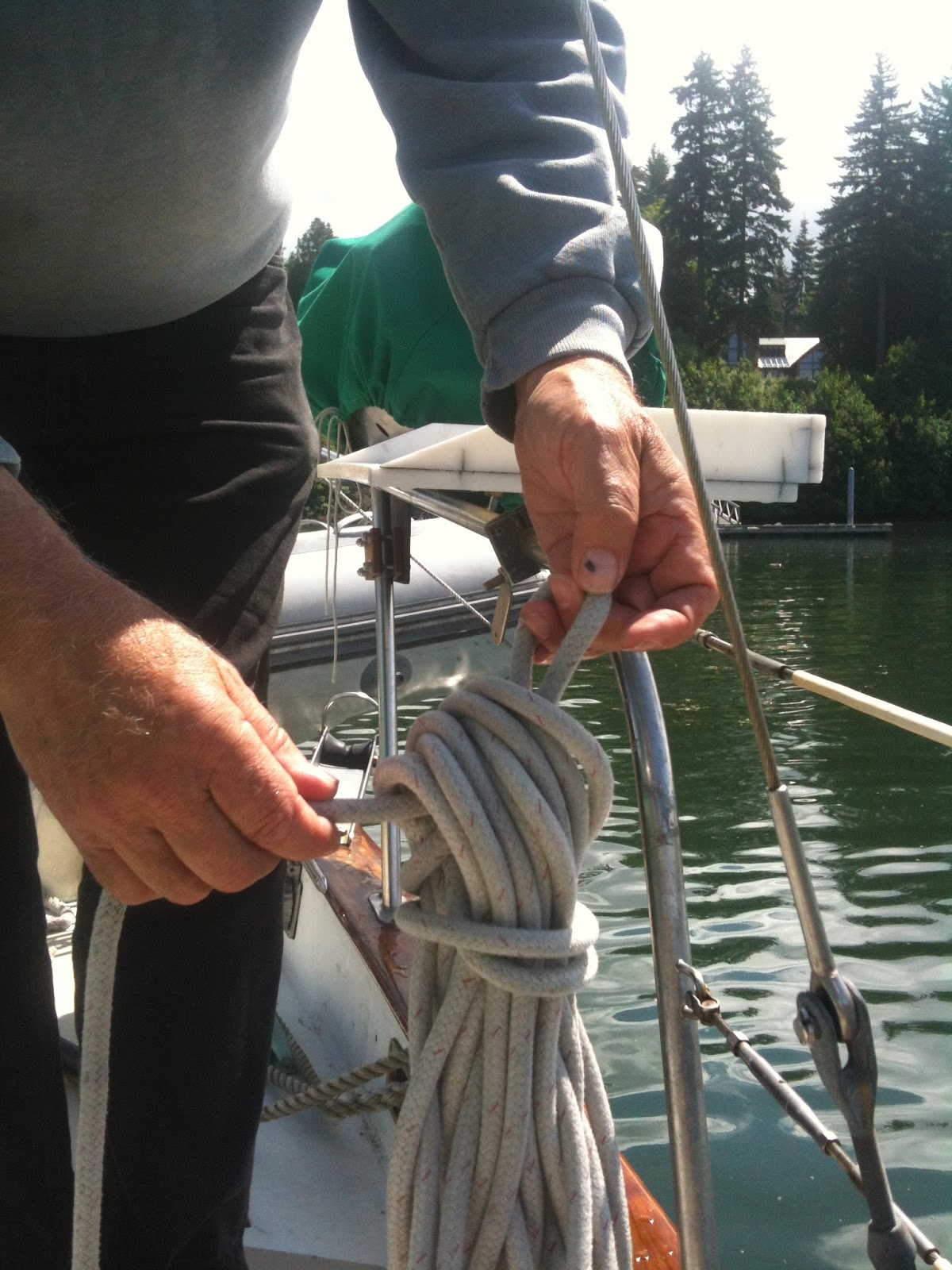 Windborne in Puget Sound: How to: Coil a line