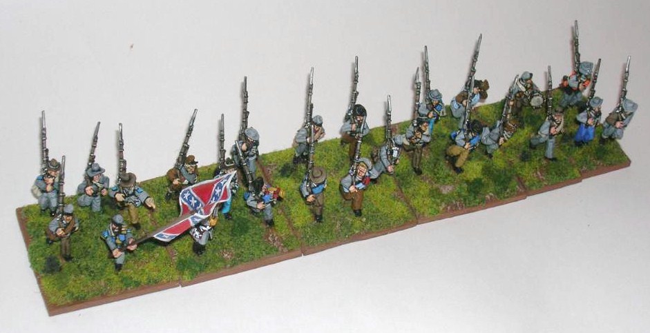 J's Miniature Civil War: Johnny Reb's finished!