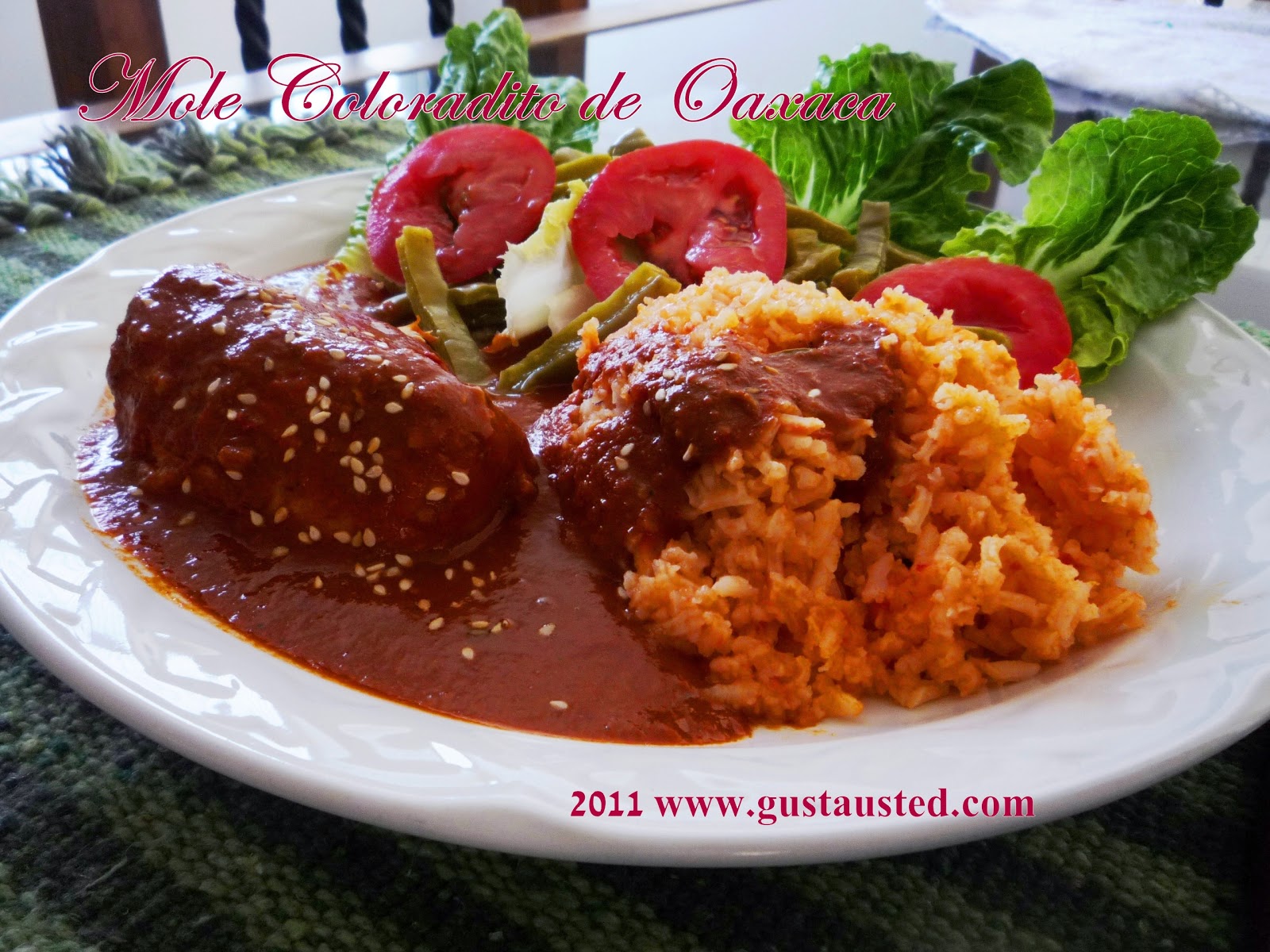 ¿Gusta Usted? : MOLE COLORADITO ESTILO DE OAXACA RECETA