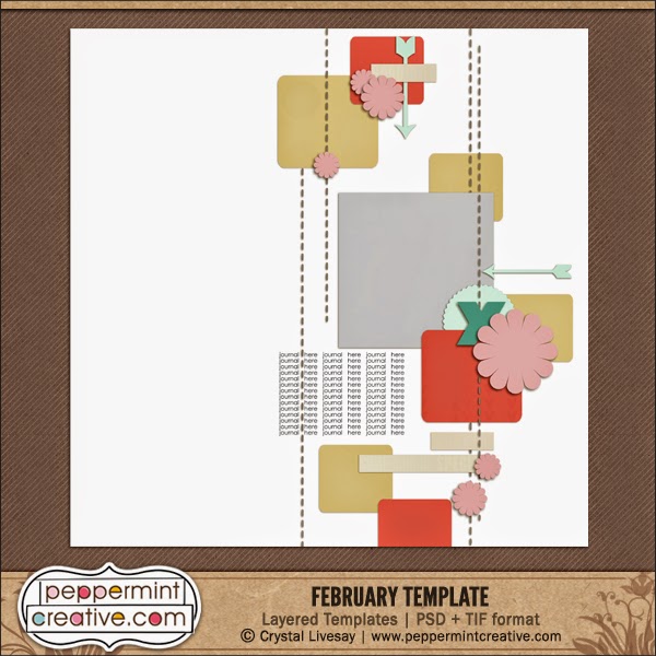 February Template Freebie - Live Your Stories