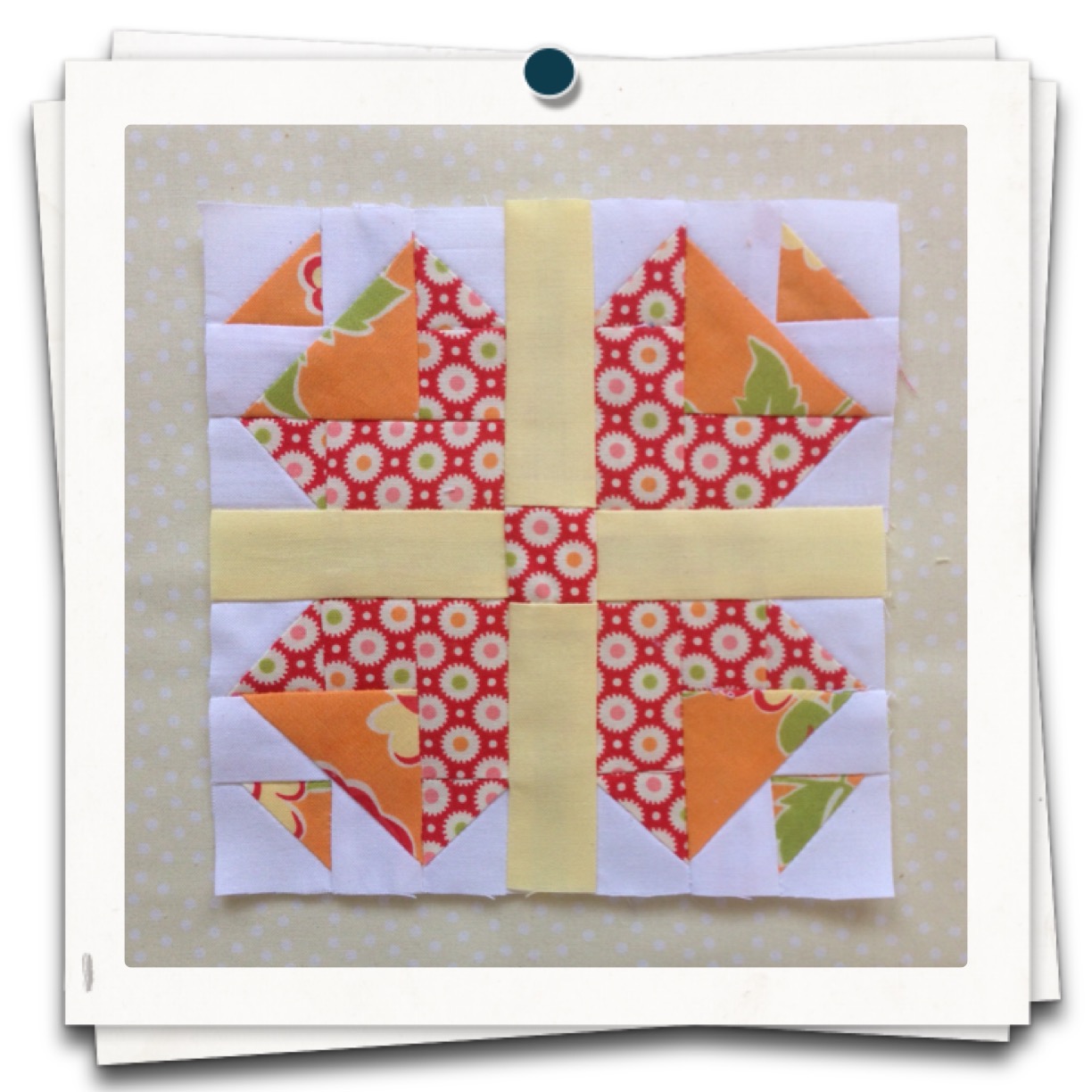 Chatelaine- Free BOW Sampler Quilt Block 49 - Threadbare Creations